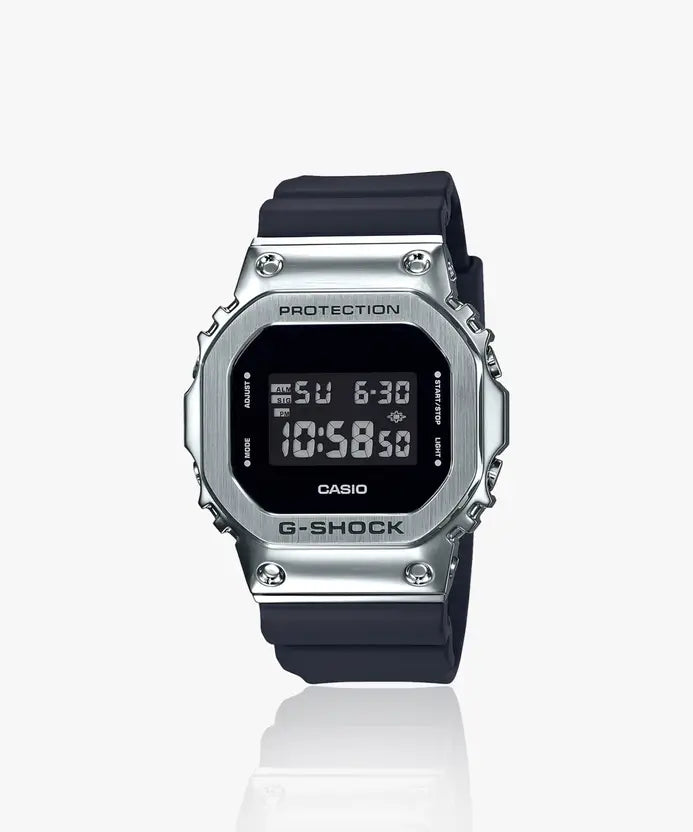 G-SHOCK 5600BB METAL BODY SILVER BLACK – Watch Zone